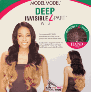 Model Model Synthetic Deep Invisible L-Part Wig Long Omnia
