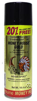 Money House Blessing Spray Gold Opium 14.4oz