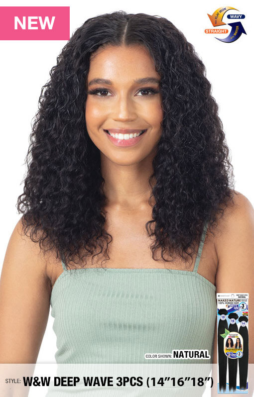 Naked Nature Brazilian Virgin Remy 100 Human Hair Nature Wet And Wavy