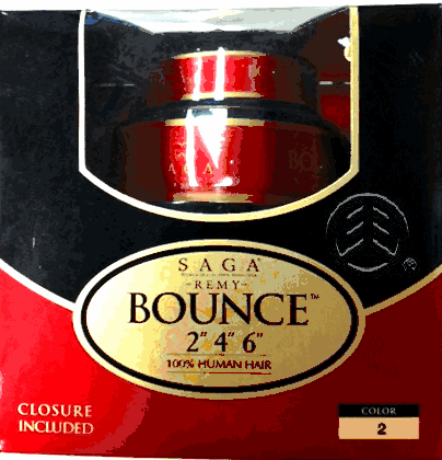 Saga Remy 100% Human Hair Bounce 2" 4" 6" Weave