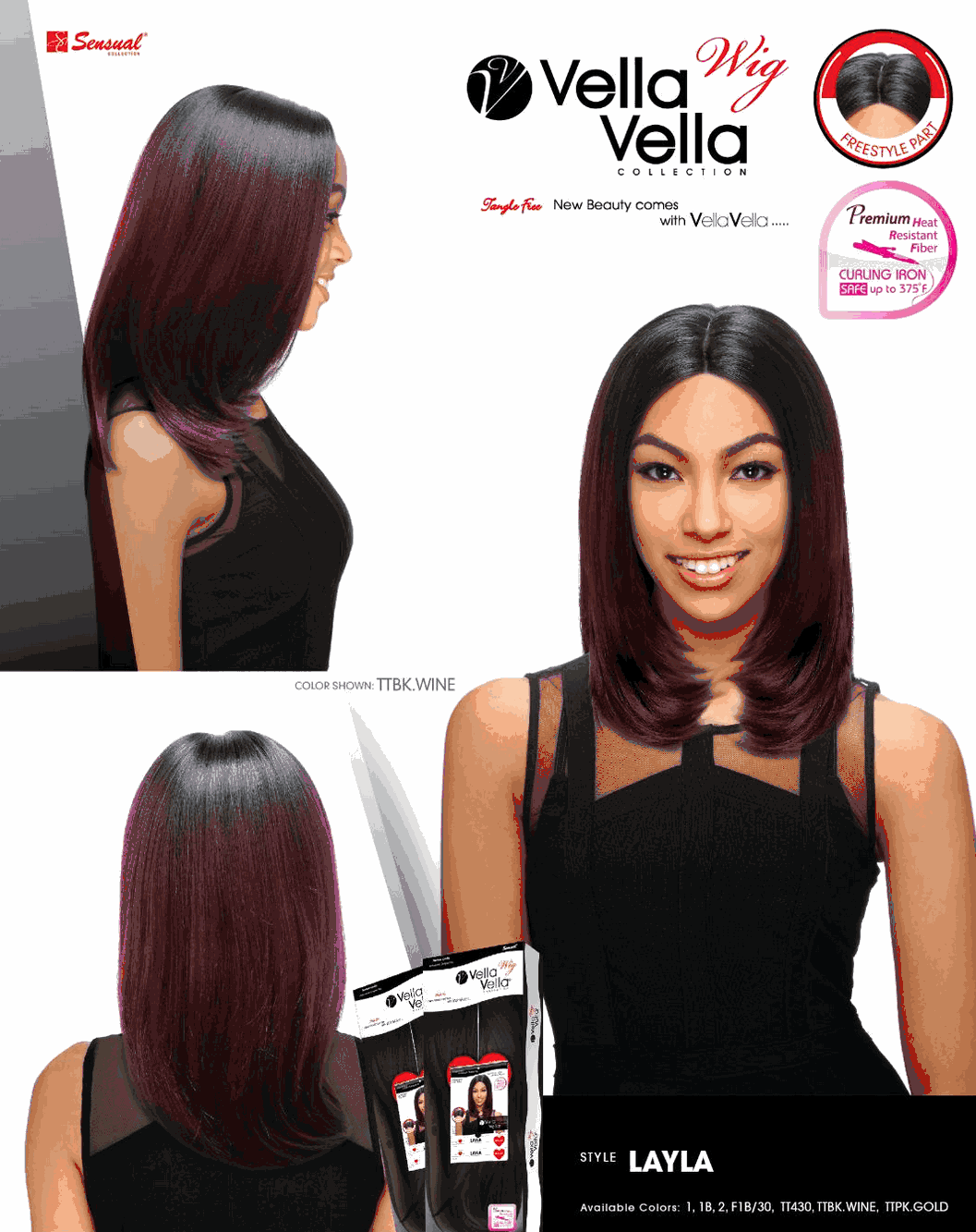 Sensual Vella Vella Collection Premium Synthetic Wig LAYLA