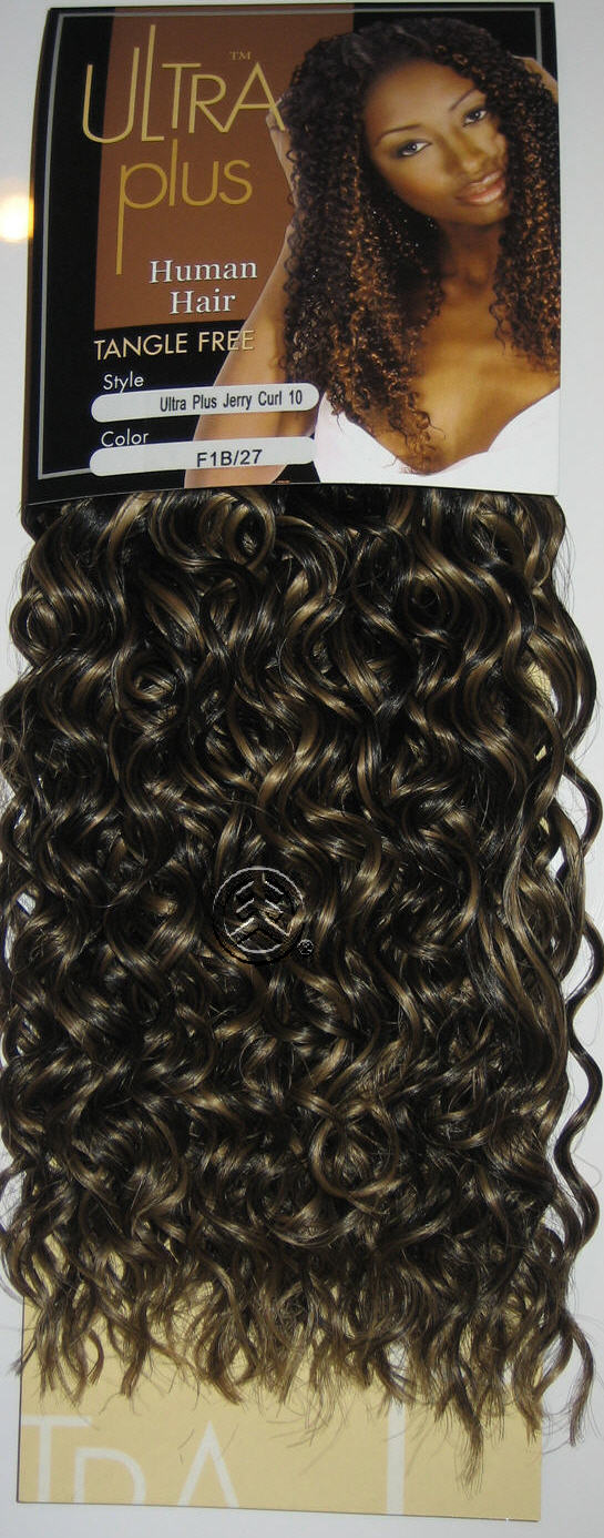 Ultra Plus Jerry Curl Human Hair Weave Extension 8" 10" 12"