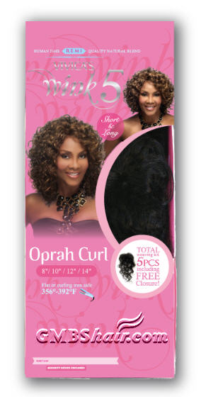Vivica Fox Wink 100% Human Hair Remy Natural Blend Oprah Curl Weave 5PCS