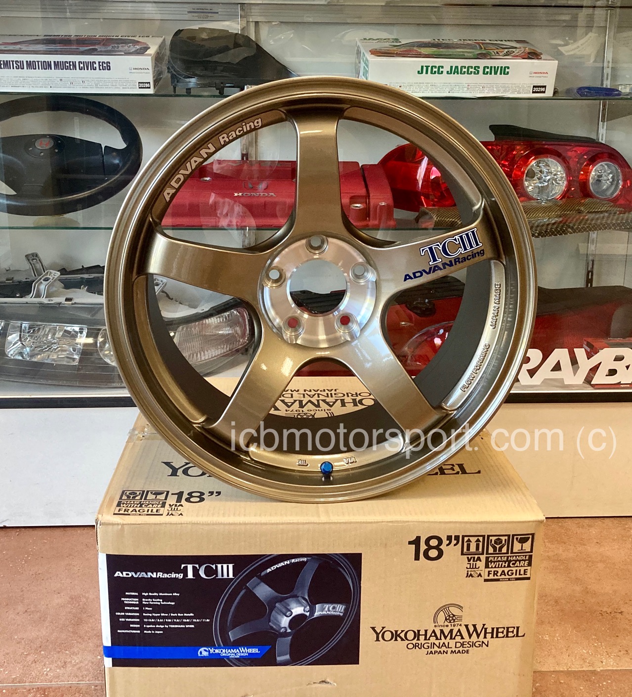 ADVAN TCIII 18X9 5X1143 +25 Offset Racing Bronze