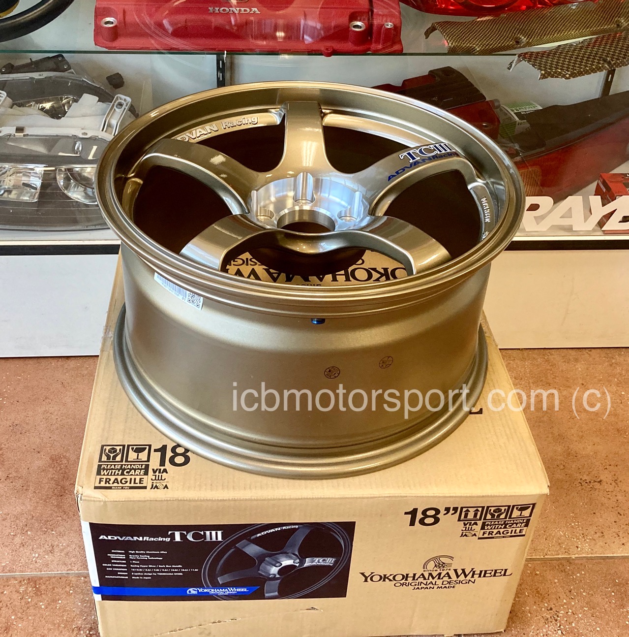 ADVAN TCIII 18X9 5X1143 +25 Offset Racing Bronze