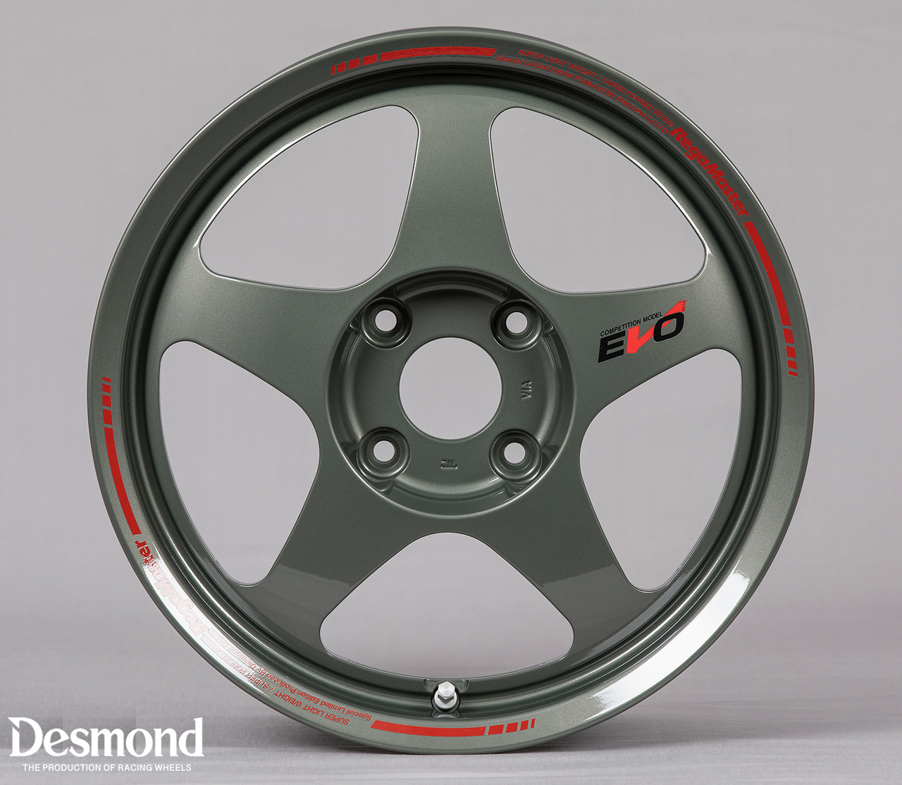 Desmond Regamaster EVO II 16X7 5X114.3 +38 Offset Gloss New Almighty Grey