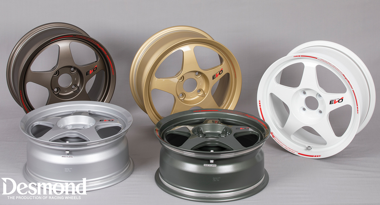 Desmond Regamaster EVO II 16X7 5X114.3 +38 Offset Gloss Silver Gunmetal ...