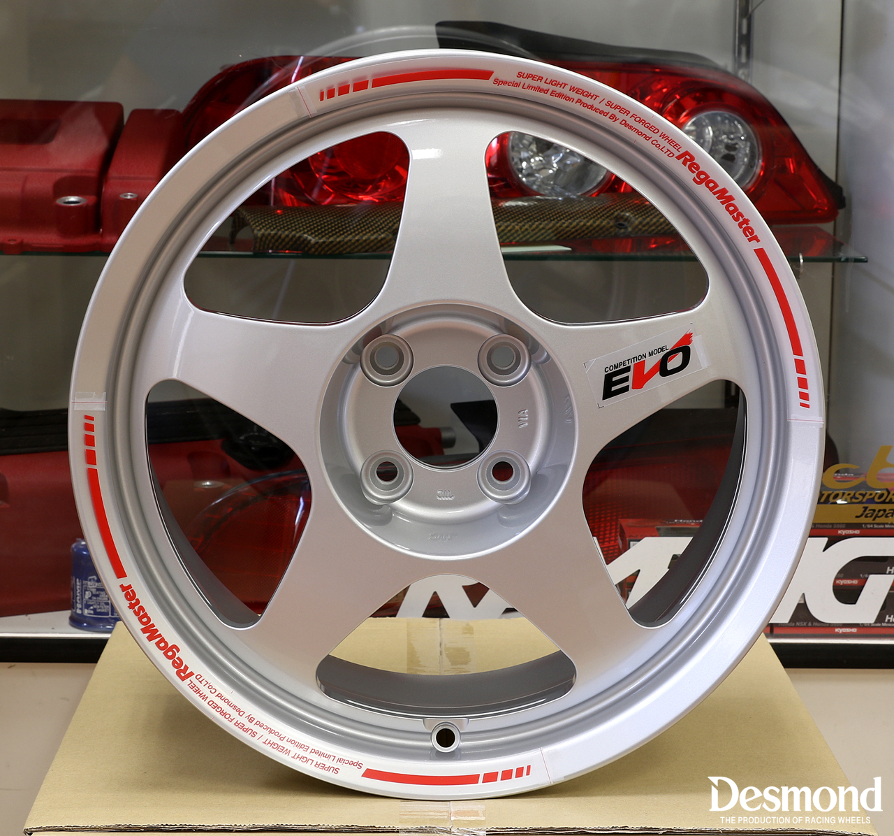 Desmond Regamaster EVO II 16X8 4X100 +35 Offset Gloss Silver Pre-Order