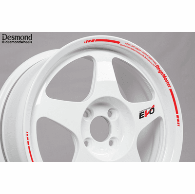 Desmond Regamaster EVO II 16X8 4X100 +35 Offset Gloss White Pre-Order