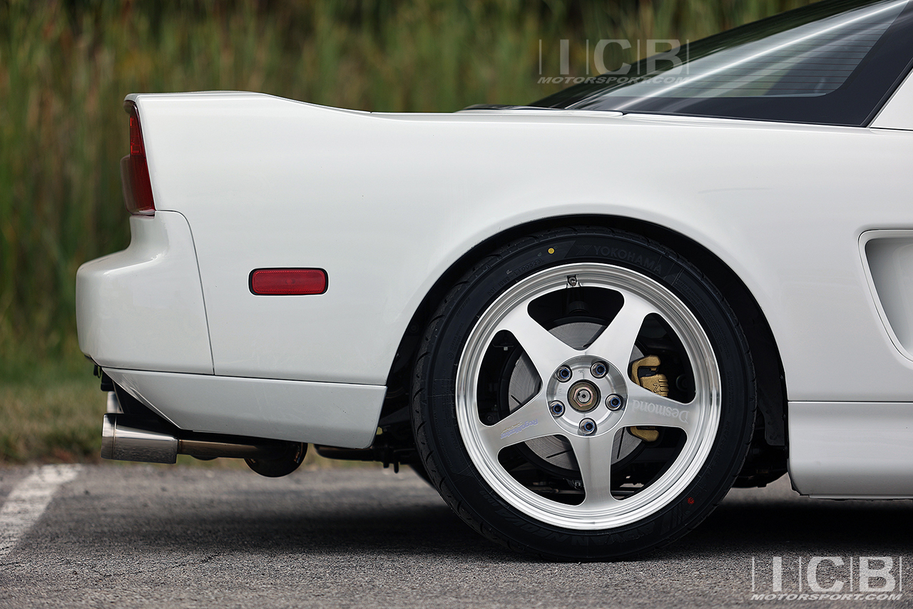 Desmond Regamaster EVO II 17X8 +38 18X10.5 +45 Offset 5X114.3 NSX NA1/NA2 Gloss White Satin ...