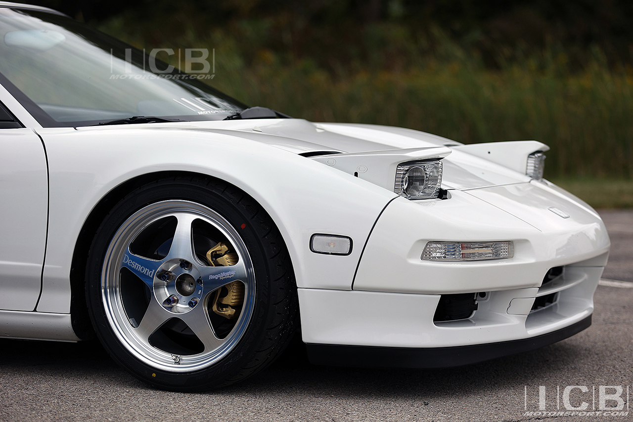 Desmond Regamaster EVO II 17X8 +38 18X10.5 +45 Offset 5X114.3 NSX NA1/NA2 Gloss White Satin ...