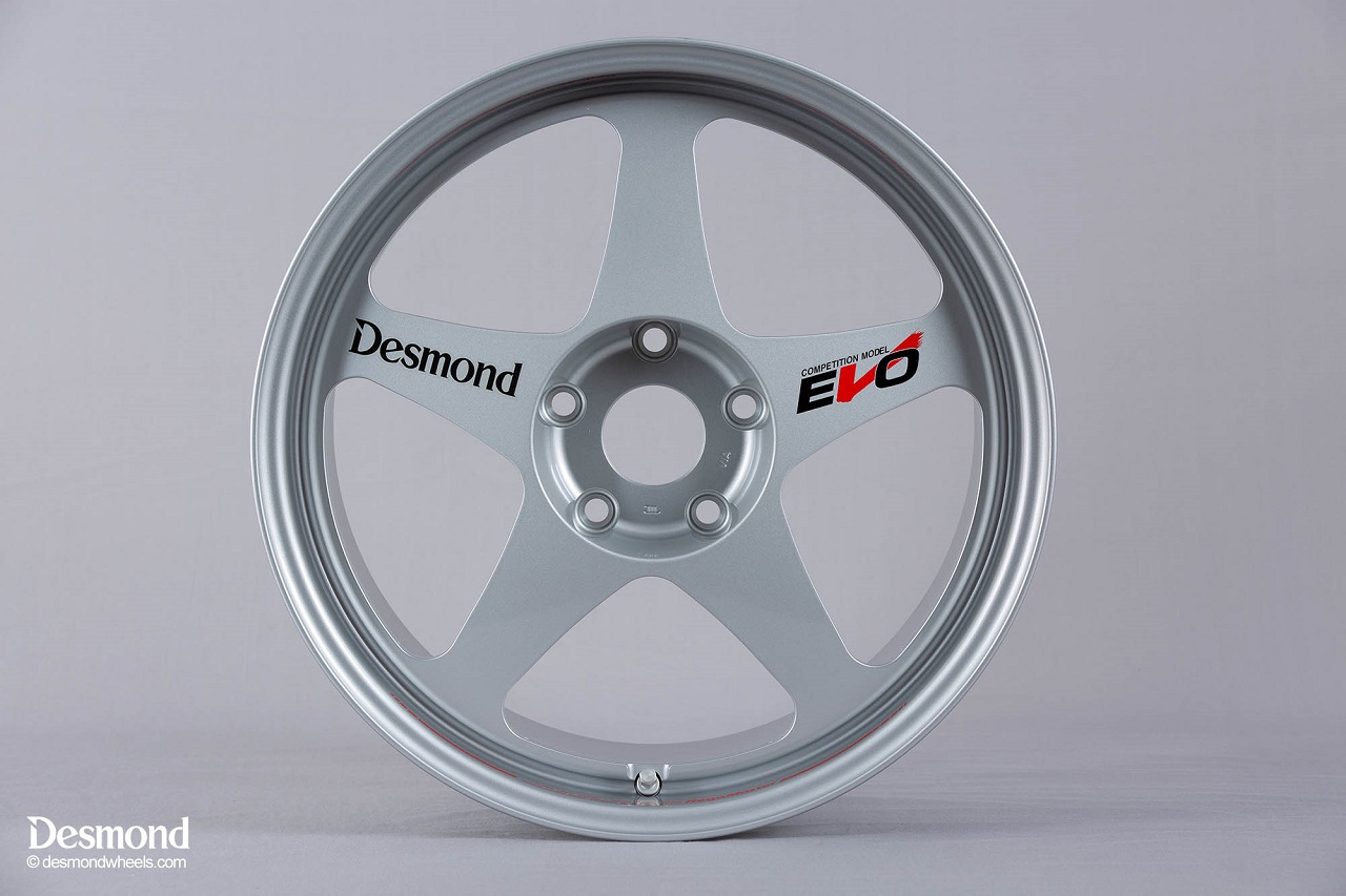 Desmond Regamaster EVO II 18X8.5 5X112 +45 Offset Gloss Silver VW Golf ...
