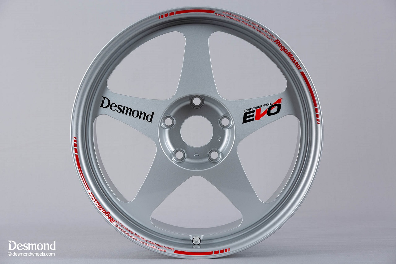 Desmond Regamaster EVO II 18X9.5 5X100 +40 Offset Silver Toyota FRS ...