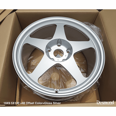 Desmond Regamaster EVO II 5X130 19X9 +48 19X10 +35 GLOSS White, Silver ...