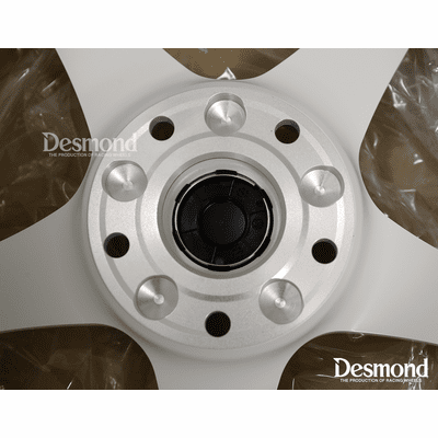 Desmond Regamaster EVO II Flat Center Caps Set of 4 - Gloss White - Pre ...