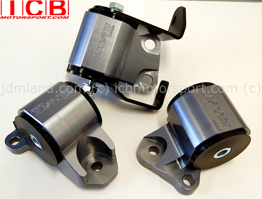 Hasport EKSTK Billet B-Series Mount Kit 96-00 EK Civic - Gunmetal