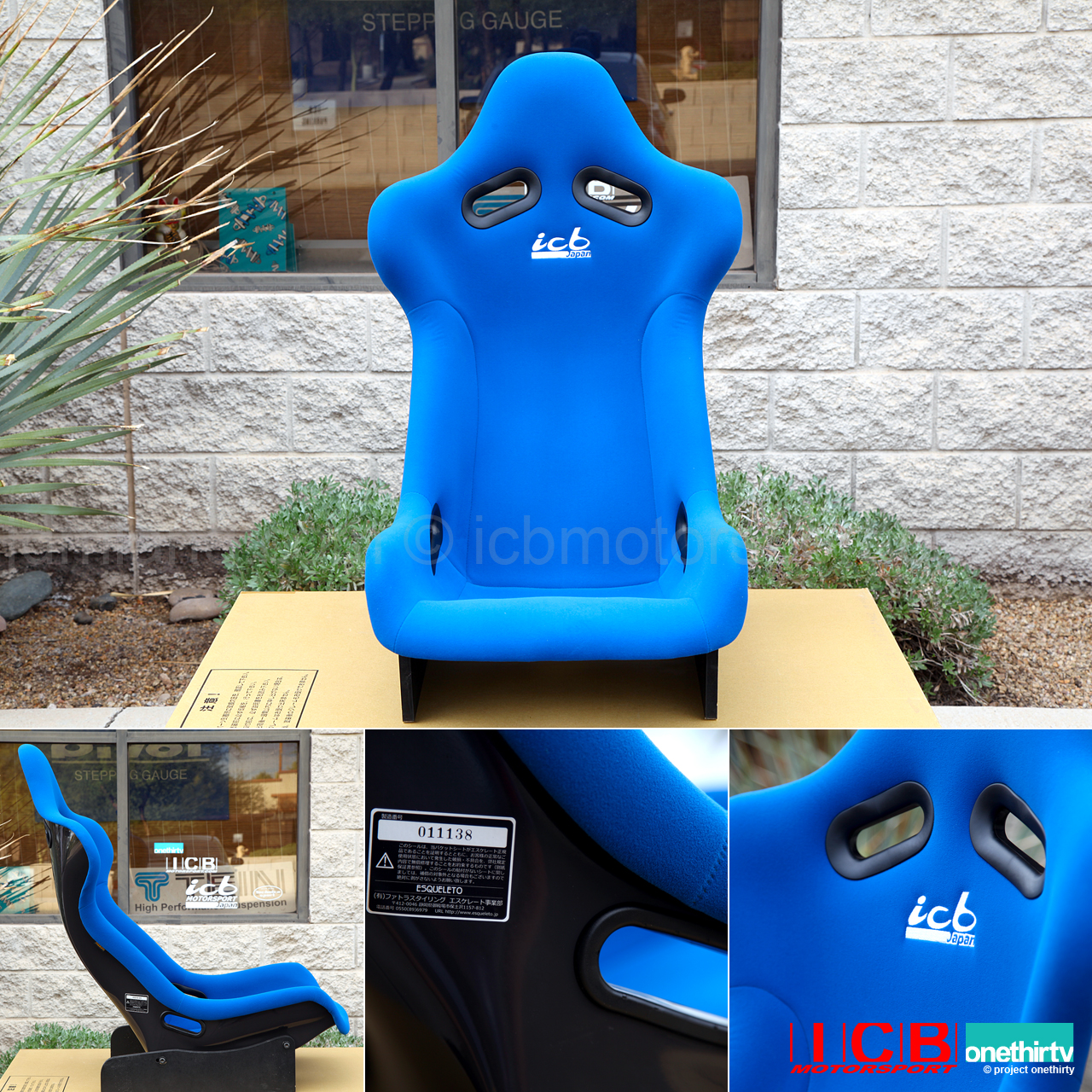 ICB Japan Pursuit MK I Full Bucket Seat Fabric Custom Order (Blue/Red/Black/Yellow) Pre-Order