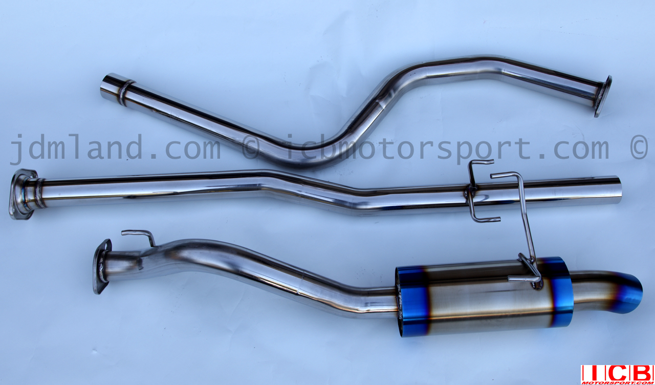 J's Racing C304 Stainless Steel Cat-Back 60RS w/ Dolphin Tip Civic EG6 ...