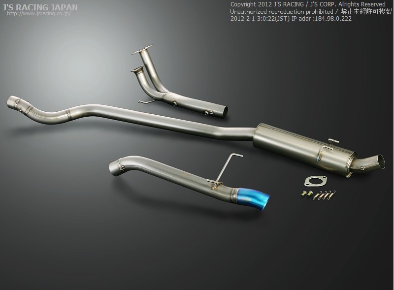 J's Racing C304 Stainless Steel Header-Back 70RR w/ Dolphin Tip Integra ...
