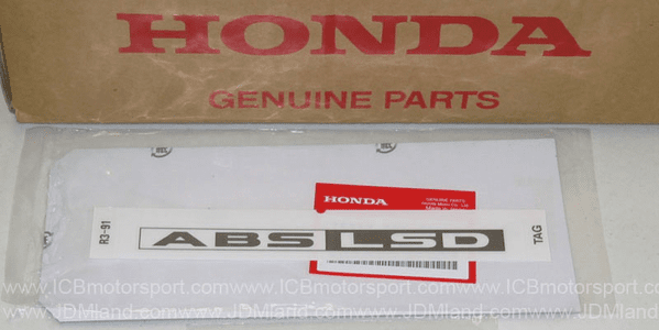 JDM Civic EG6 ABS LSD Decal - RARE