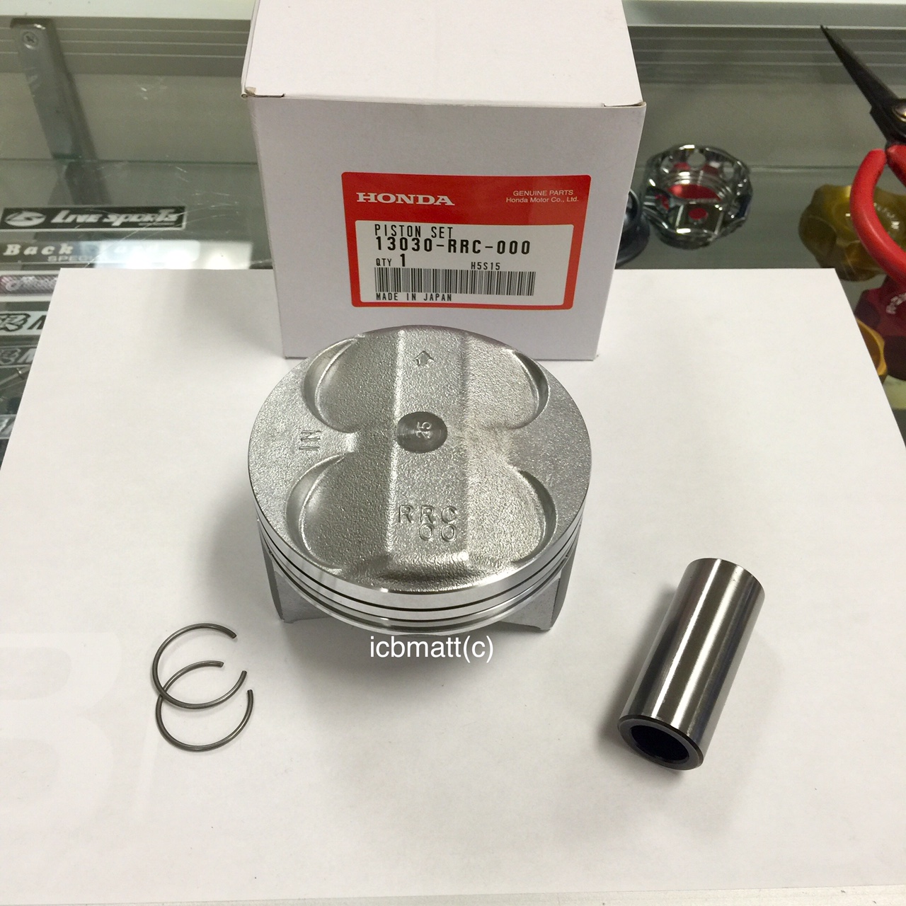 JDM Civic FD2 Type R RRC K20A Piston Kit (.25mm Oversize)