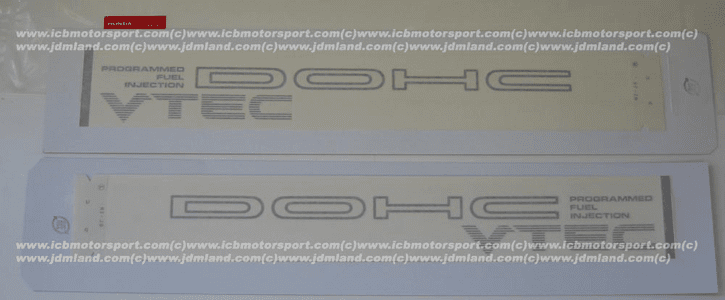 JDM CRX SiR EF8 Civic SiR EF9 "DOHC VTEC Programmed Fuel Injection ...