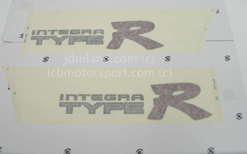 JDM DC2 Integra Type R Side "Type R" Decals