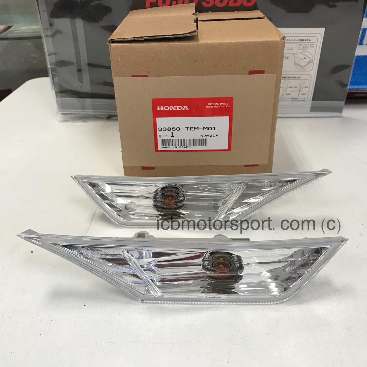 JDM FK8 Honda Clear Side Markers Set 2017+ Civic Type R