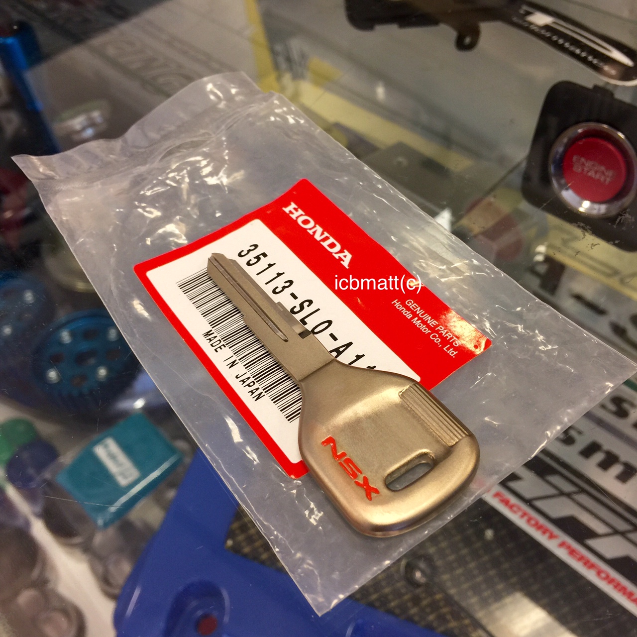 JDM Honda NSX NA1 Premium Key Made by Monel Steel Alloy 35113-SL0-A11