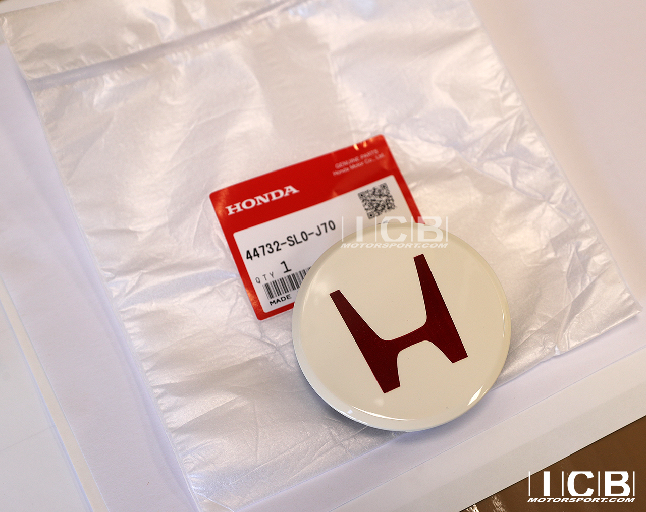 JDM Integra DC2 Type R Center Caps NH0 Championship White (Set of 4)