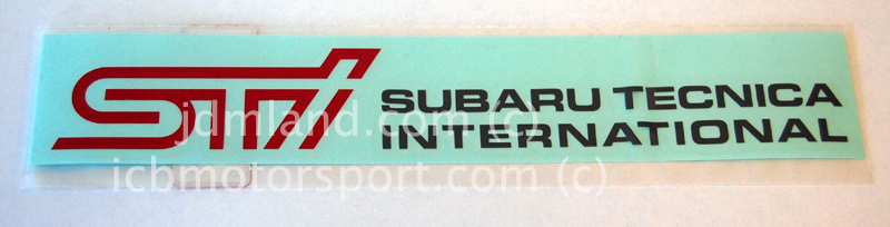 JDM Subaru Tecnica International STI Decal 8" Free Shipping