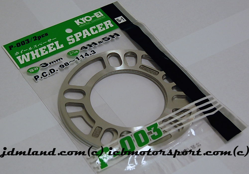 KYO-EI Project Kics Universal Plate Spacers - 3mm Pair