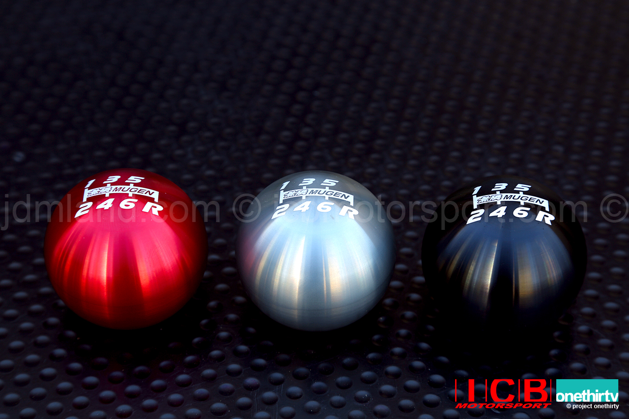 Mugen FK2 FK8 Civic Type R 6 Speed Anodized Round Shift Knob Red Black Silver