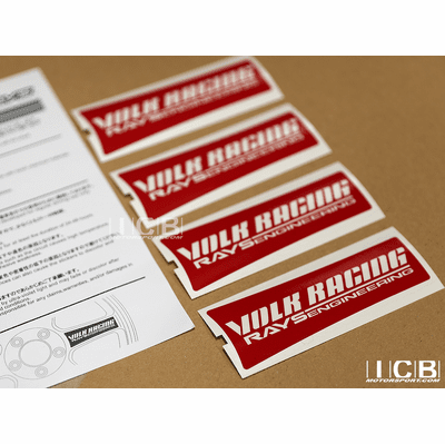 Rays Engineering Volk Racing TE37SL Replacement Wheel Red Spoke Decal ...