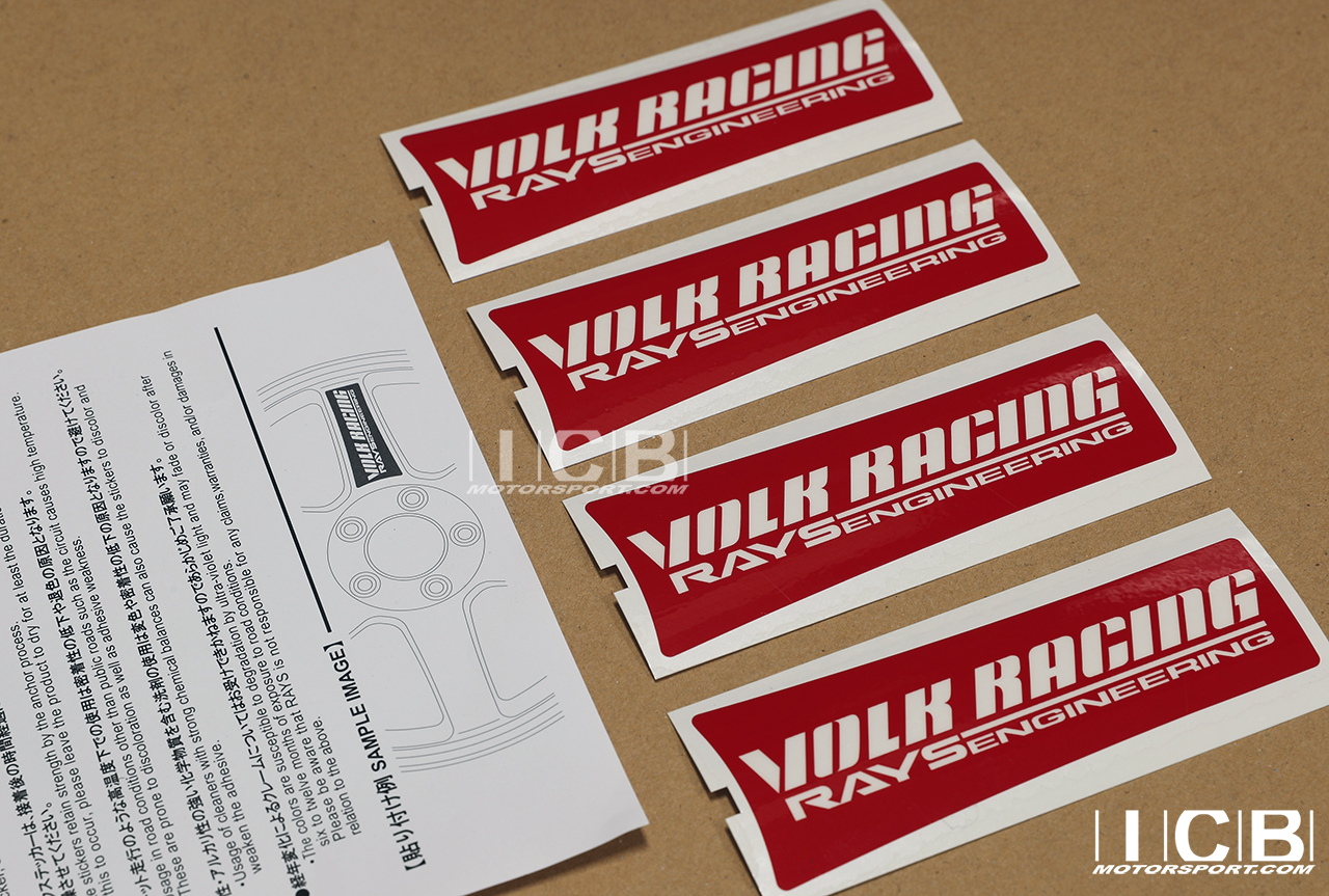 Rays Engineering Volk Racing TE37SL Replacement Wheel Red Spoke Decal ...