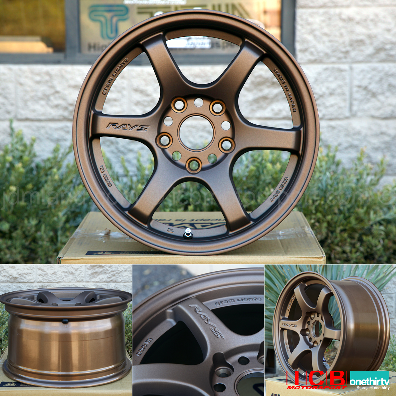 Rays Gram Lights 57DR 15X8 +35 Offset 5X114.3 Bronze Concave Face