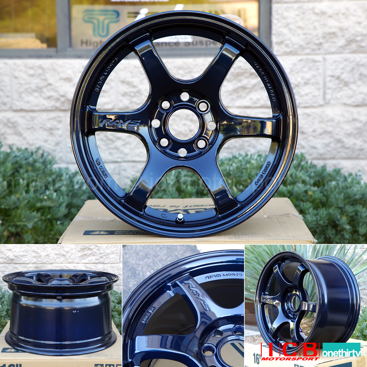 Rays Gram Lights 57DR 15X8 5X1143 / 4X100 +35 Offset Mag Blue Concave ...