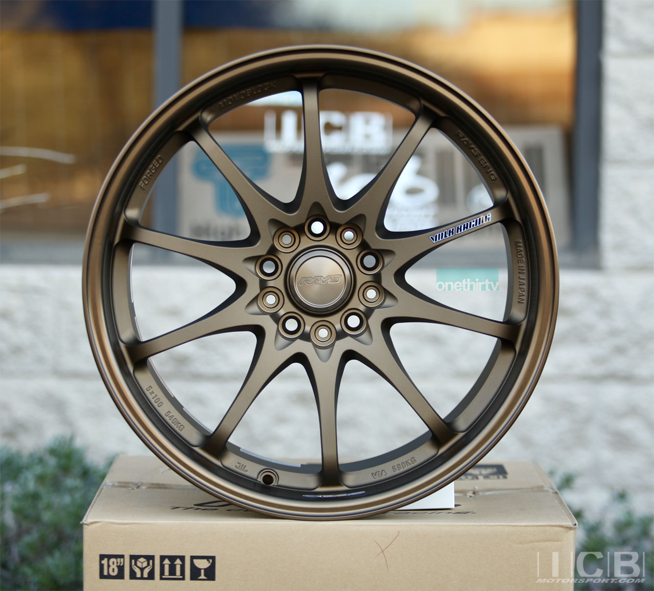 Rays Volk Racing CE28N Wheels 18X8.5 +30 Offset 5X114.3 Bronze