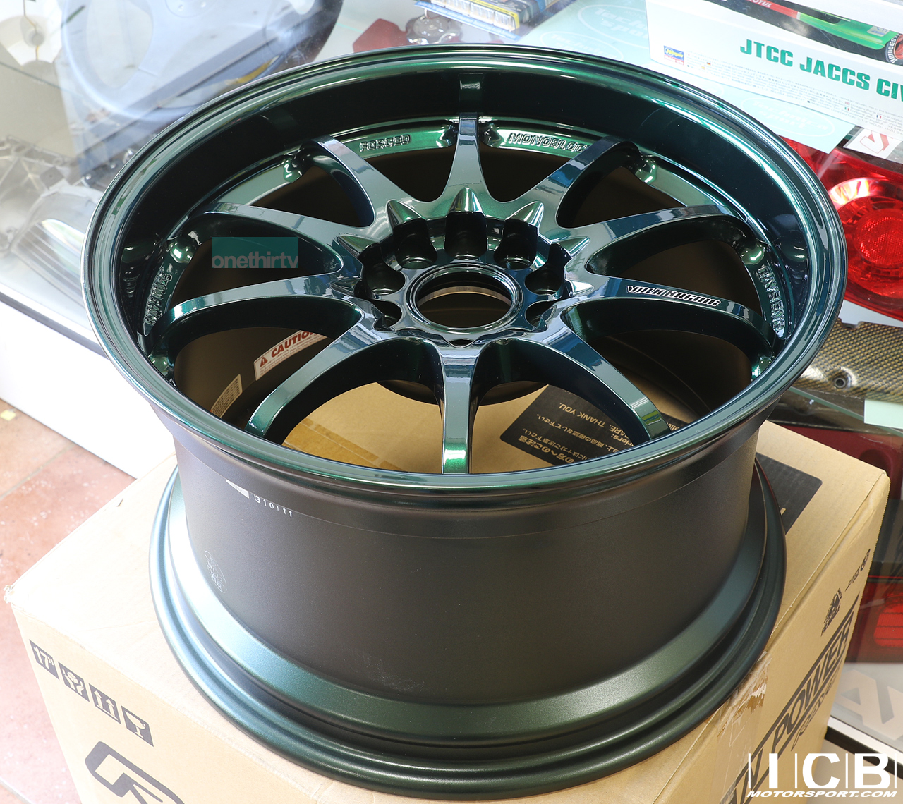 Rays Volk Racing CE28N Racing Green Wheels Set 5X114.3 17X10 +50 Offset ...