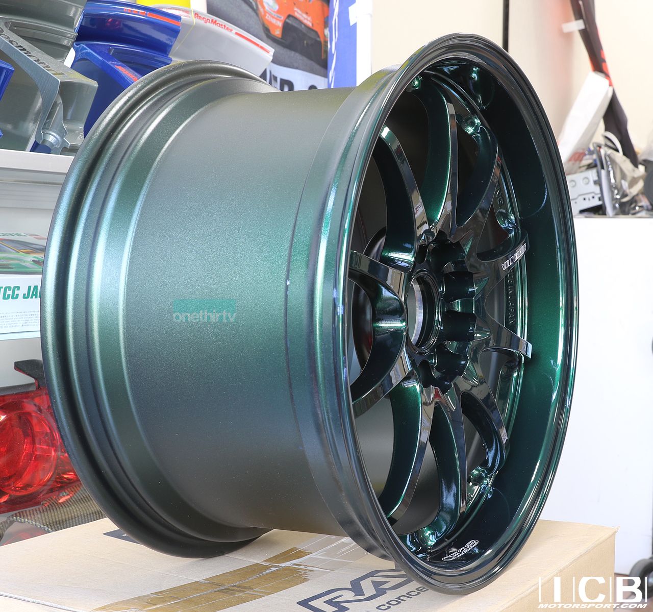 Rays Volk Racing CE28N Racing Green Wheels Set 5X114.3 17X10 +50 Offset ...