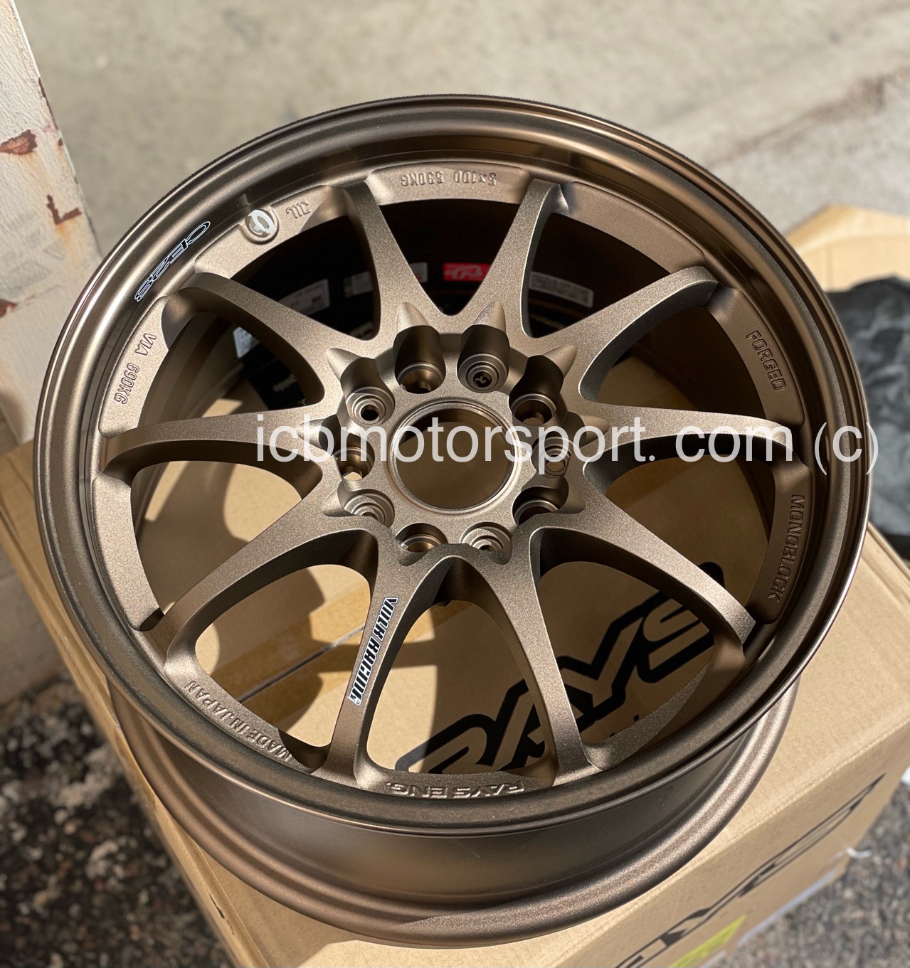 Rays Volk Racing CE28N Wheels 16X7 5X114.3 +42 Offset Bronze Mag Blue ...