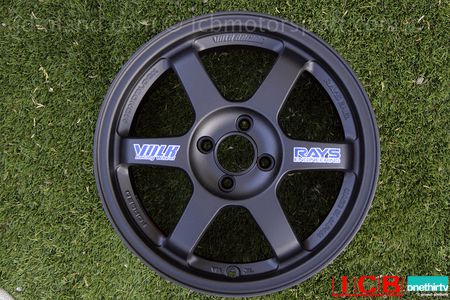 Rays Volk Racing TE37 Wheels 16X7 4X100 +31 Offset Flat Black Sold!