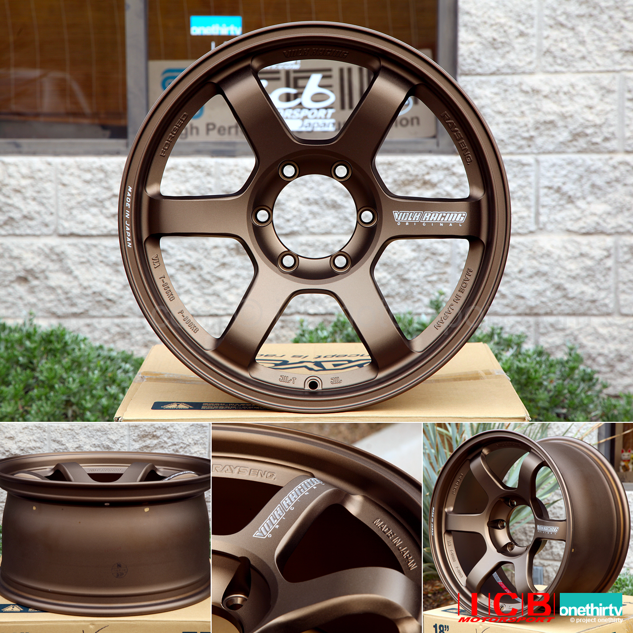 Rays Volk Racing TE37 Wheels 18X9 6X139.7 0 Offset Bronze Large P.C.D ...