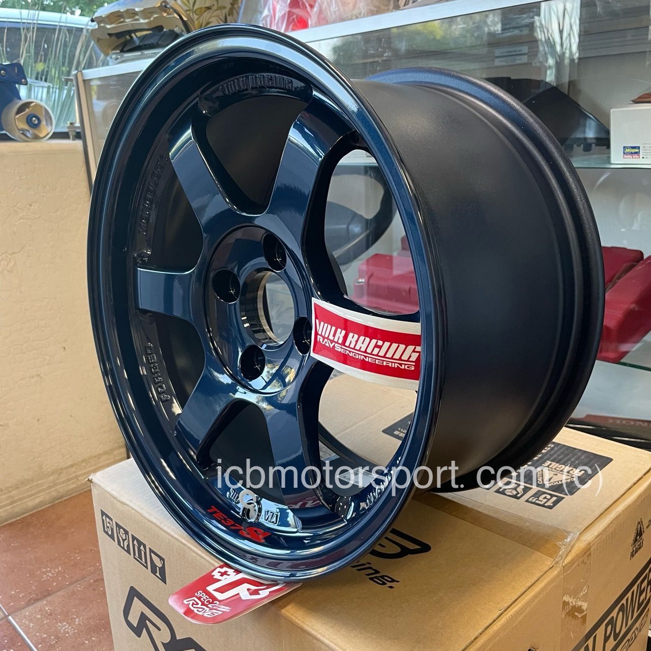Rays Volk Racing TE37SL Limited Edition Super Lap Wheels 15X8 4X100 +35 Offset Hyper Blue Pre-Order