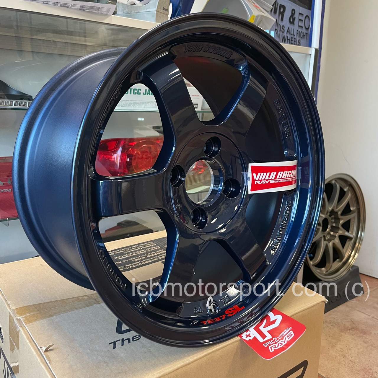 Rays Volk Racing TE37SL Limited Edition Super Lap Wheels 15X8 4X100 +35 Offset Mag Blue