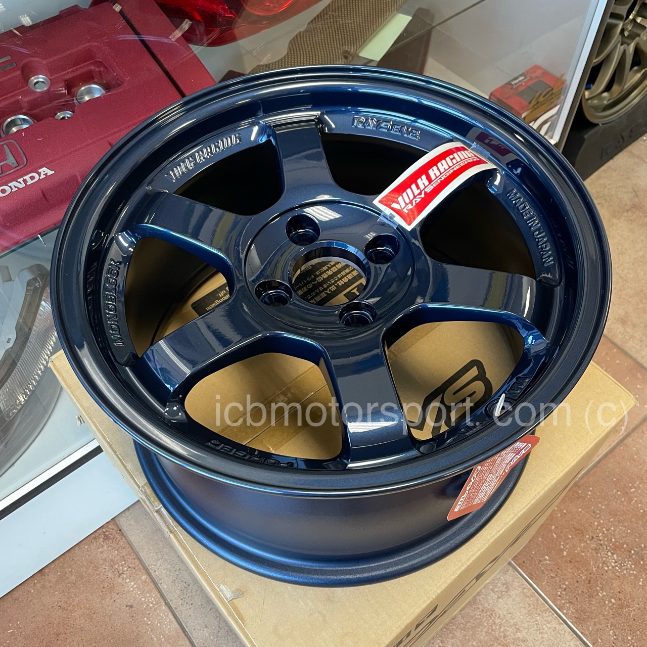 Rays Volk Racing TE37SL Limited Edition Super Lap Wheels 15X8 4X100 +35 Offset Mag Blue