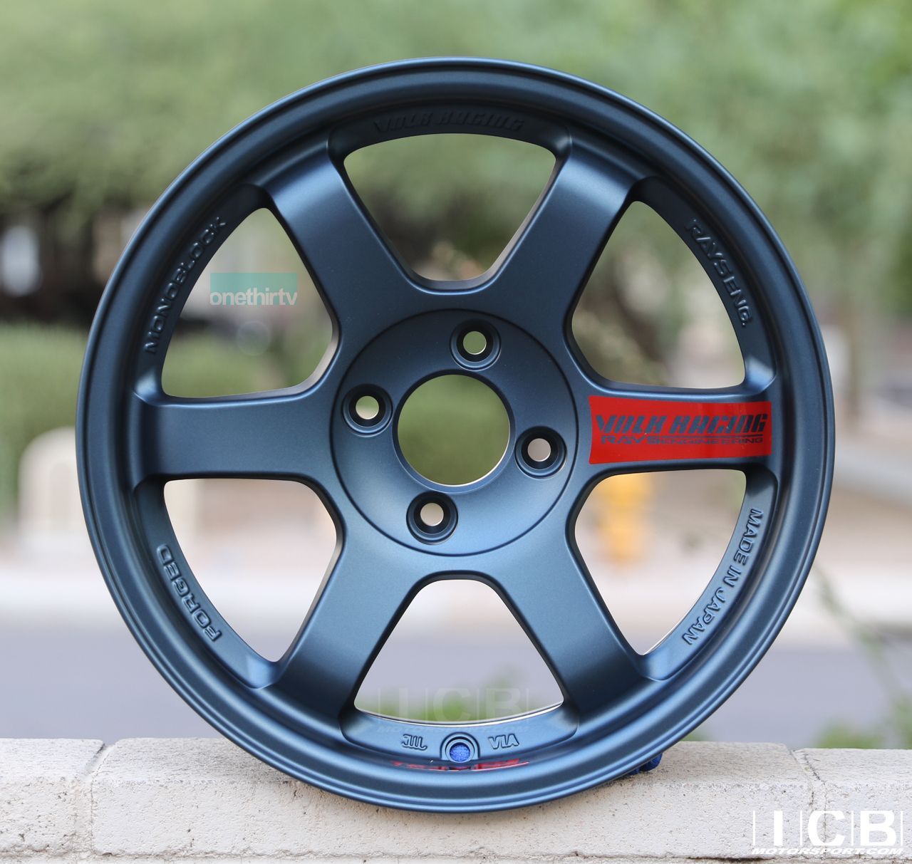 Rays Volk Racing TE37SL Limited Edition Super Lap Wheels 15X8 4X100 +35 Offset Matte Blue Gunmetal