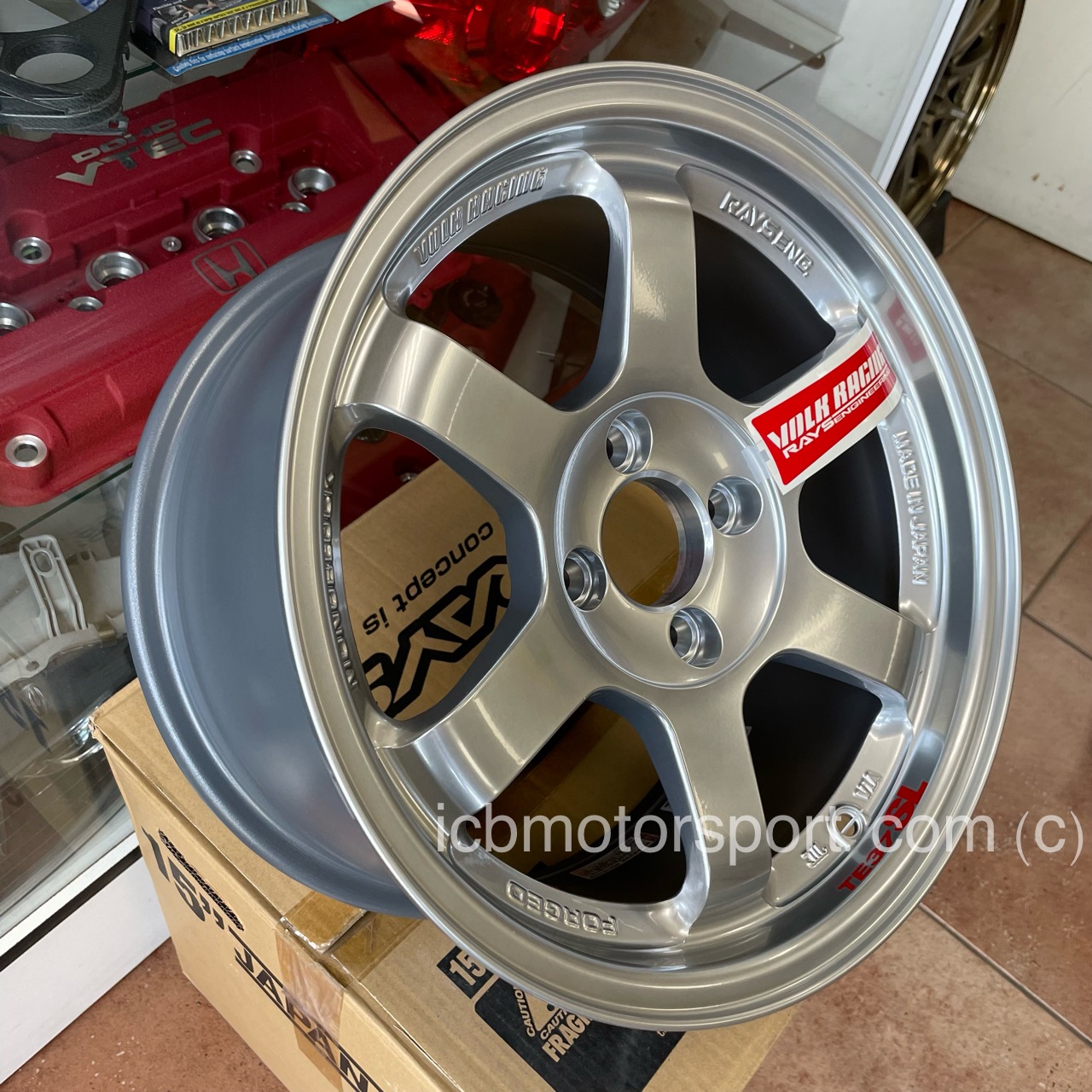 Rays Volk Racing TE37SL Limited Edition Super Lap Wheels 15X8 4X100 +35 Offset Mercury Silver ...