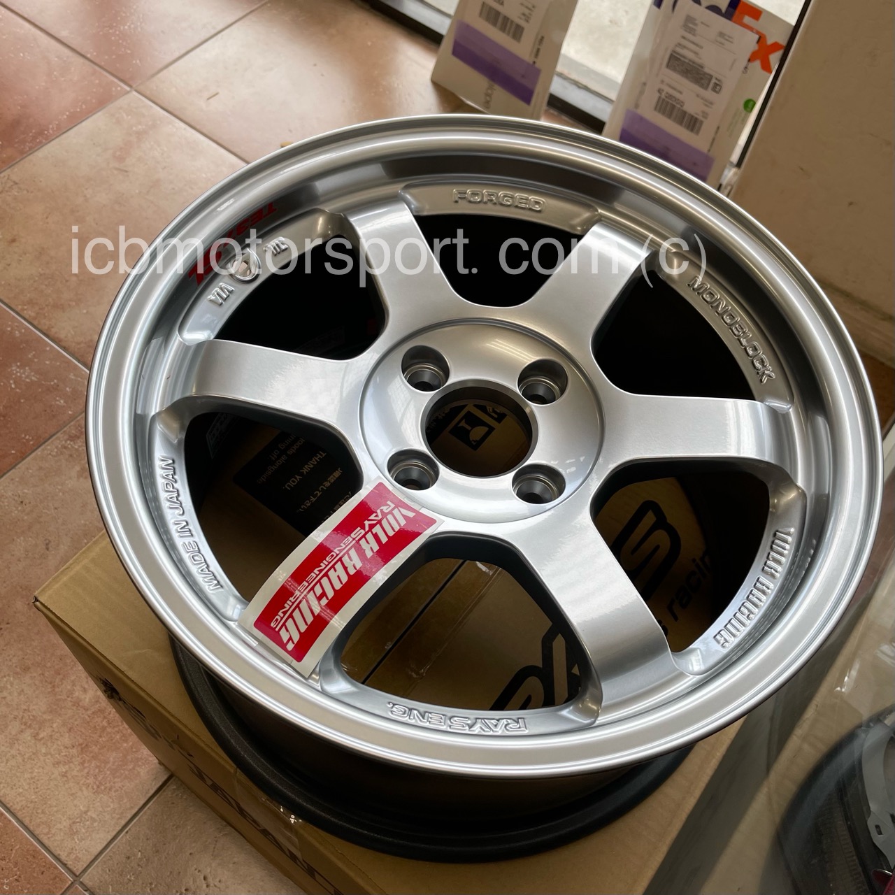 Rays Volk Racing TE37SL Limited Edition Super Lap Wheels 15X8 4X100 +35 Offset Mercury Silver ...