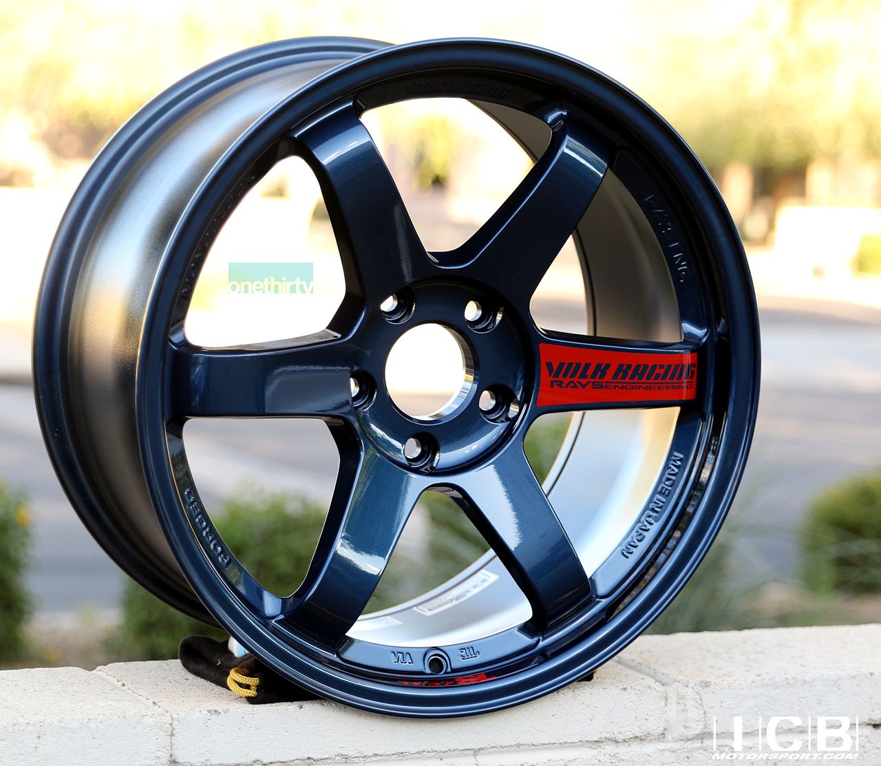 Rays Volk Racing TE37SL Mag Blue Wheels 18X9.5 +38 Offset 5X120 Concave ...